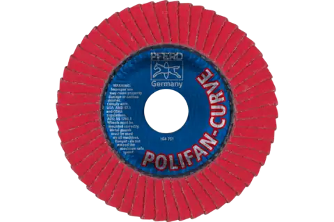 POLIFAN CURVE flap disc PFR 115x22.23 mm width M CO60 SGP STEELOX for steel/stainless steel